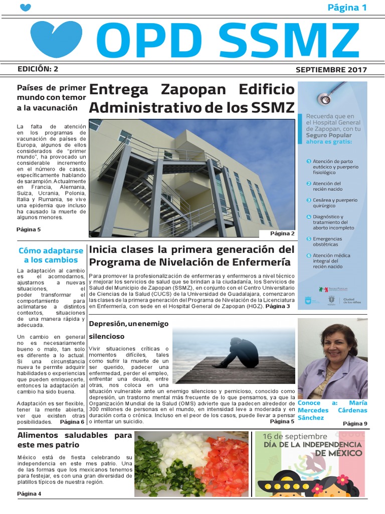 Edición 02 - Gaceta Servicios de Salud Del Municipio de Zapopan | PDF | Depresión (estado de ...