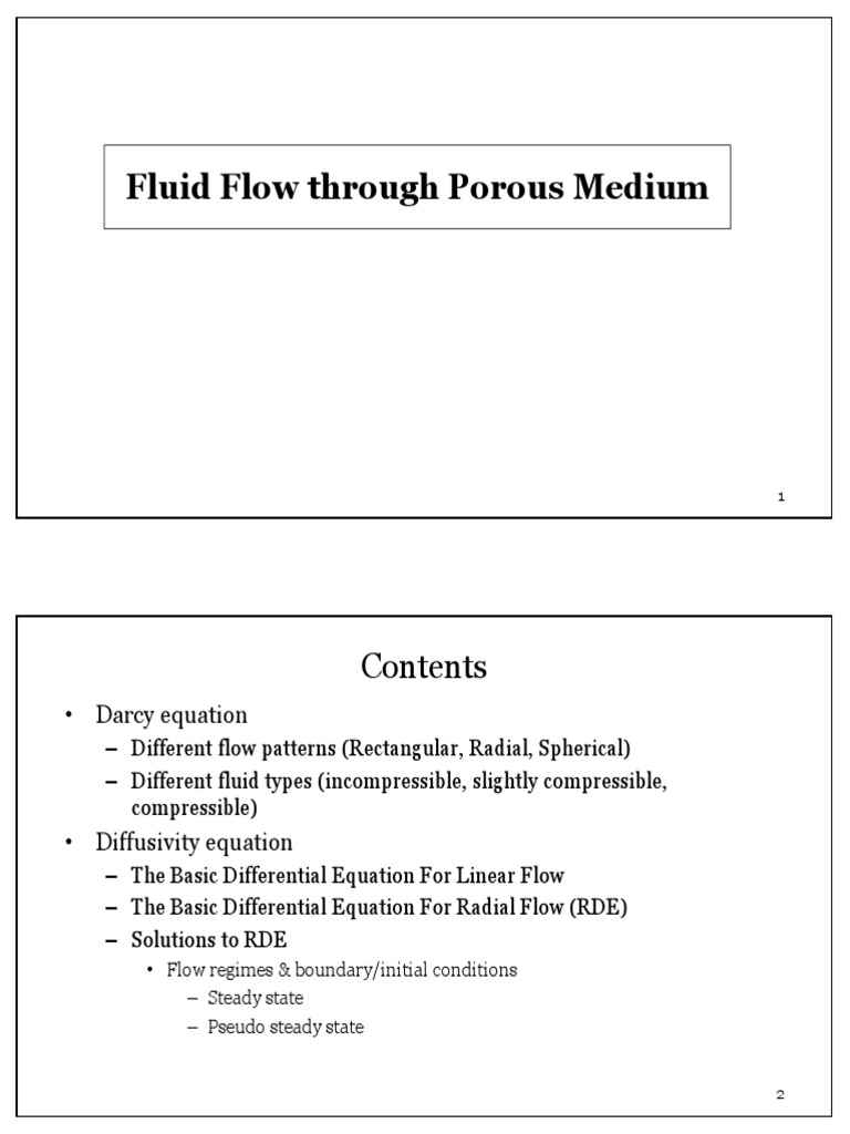 Fluid Flow Through Porous Media | Fluid Dynamics | Permeability (Earth ...