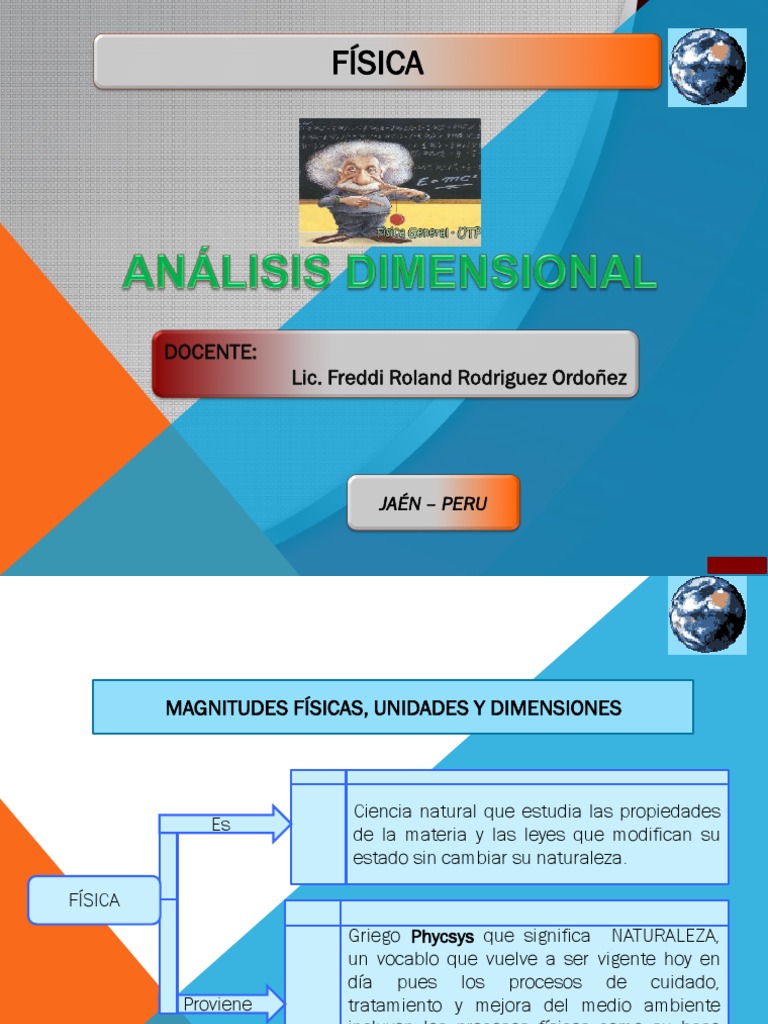 Analisis Dimensional | PDF | Unidades de medida | Física