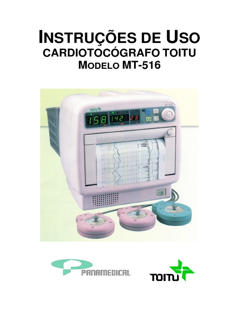 Instruções para Uso do Cardiotocógrafo MT-516 | PDF | Gravidez | Frequência