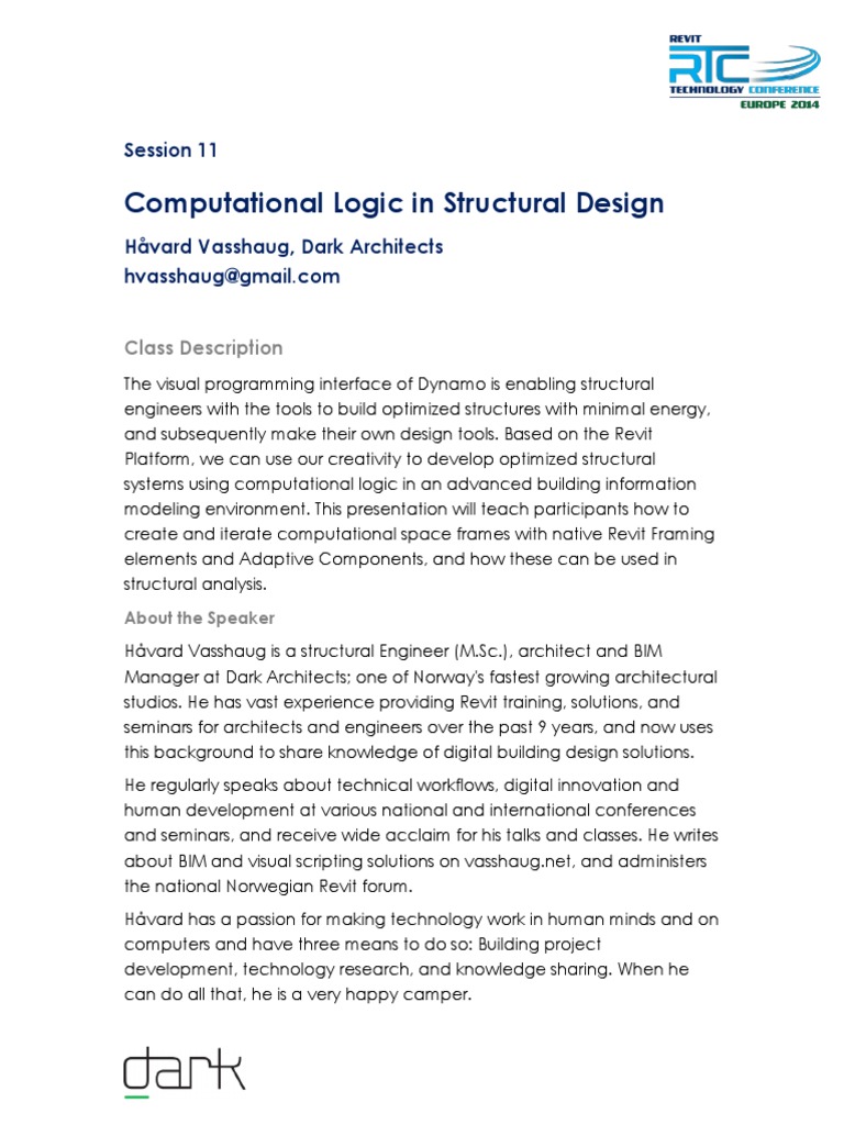 Computational Logic in Structural Design2 | PDF | Autodesk Revit ...