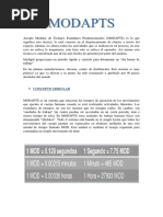 Ejemplos y Tablas del Método MODAPTS | PDF | Ciencia y Tecnología ...