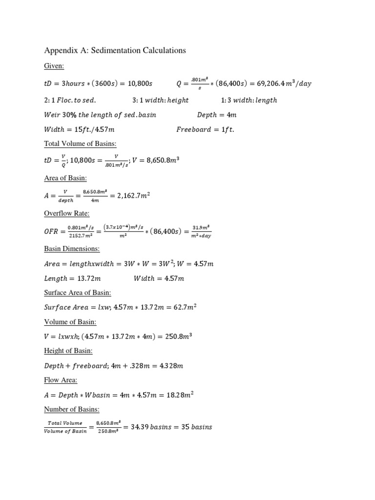 Appendix Calculations Final | PDF | Continuum Mechanics | Fluid Dynamics