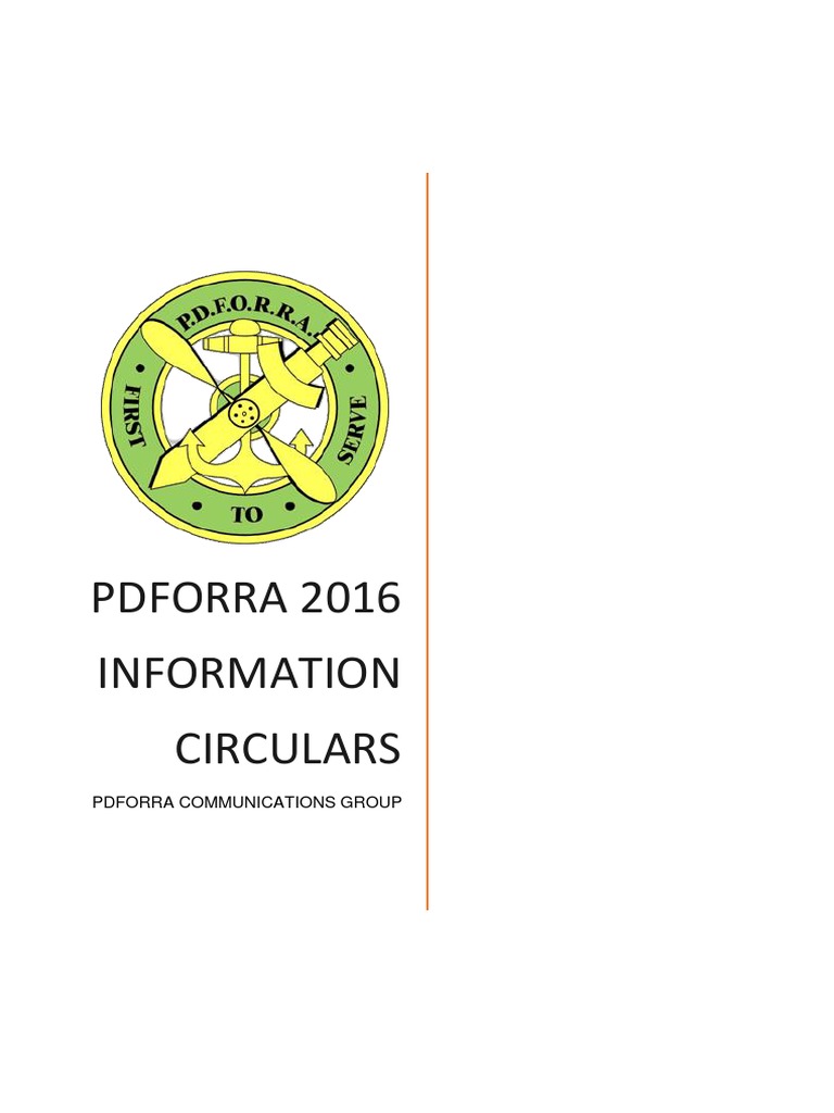 2016 Info Circulars | PDF | Corporal | Sergeant