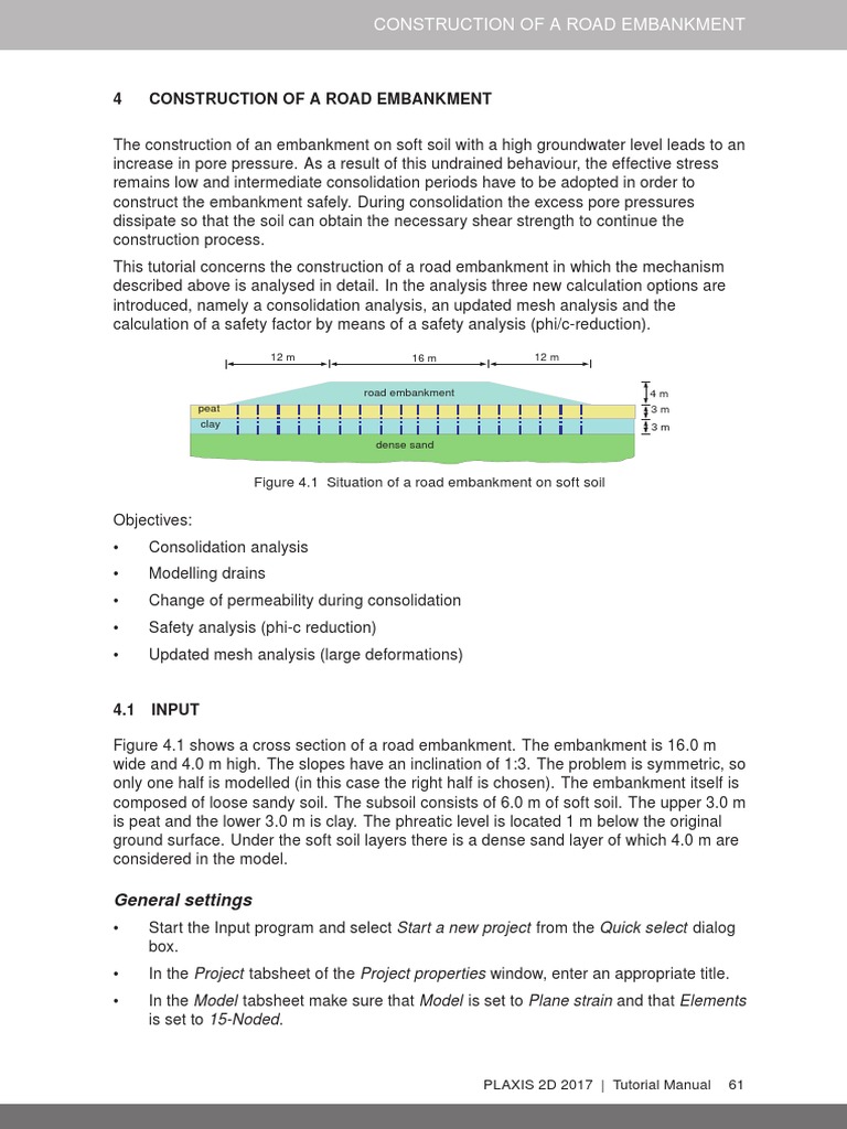 PLAXIS 2D 2017 Tutorial Lesson04 | PDF | Strength Of Materials | Parameter (Computer Programming)