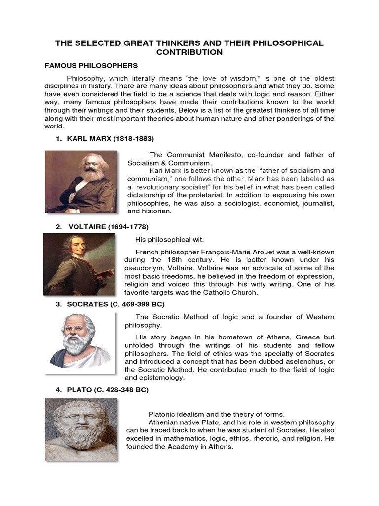Top 10 Influential Philosophers | PDF | Aristotle | Plato