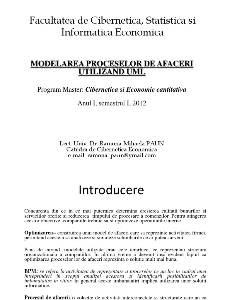 Diagrame in UML PDF | PDF
