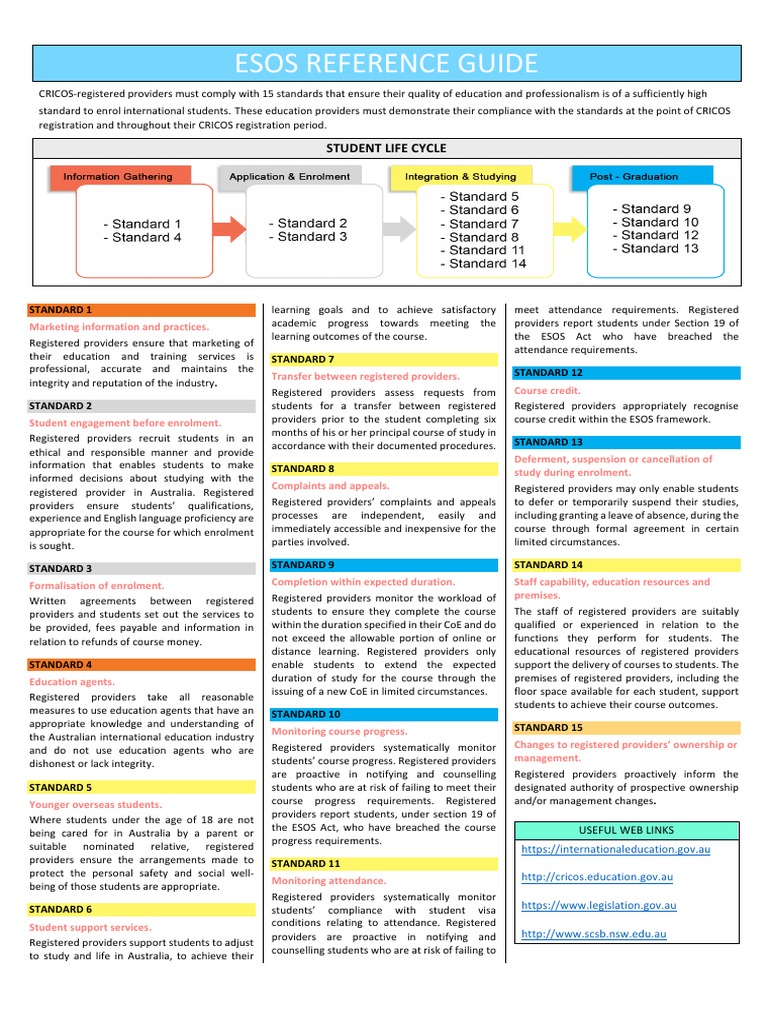 Esos Reference Guide: Student Life Cycle | Download Free PDF ...