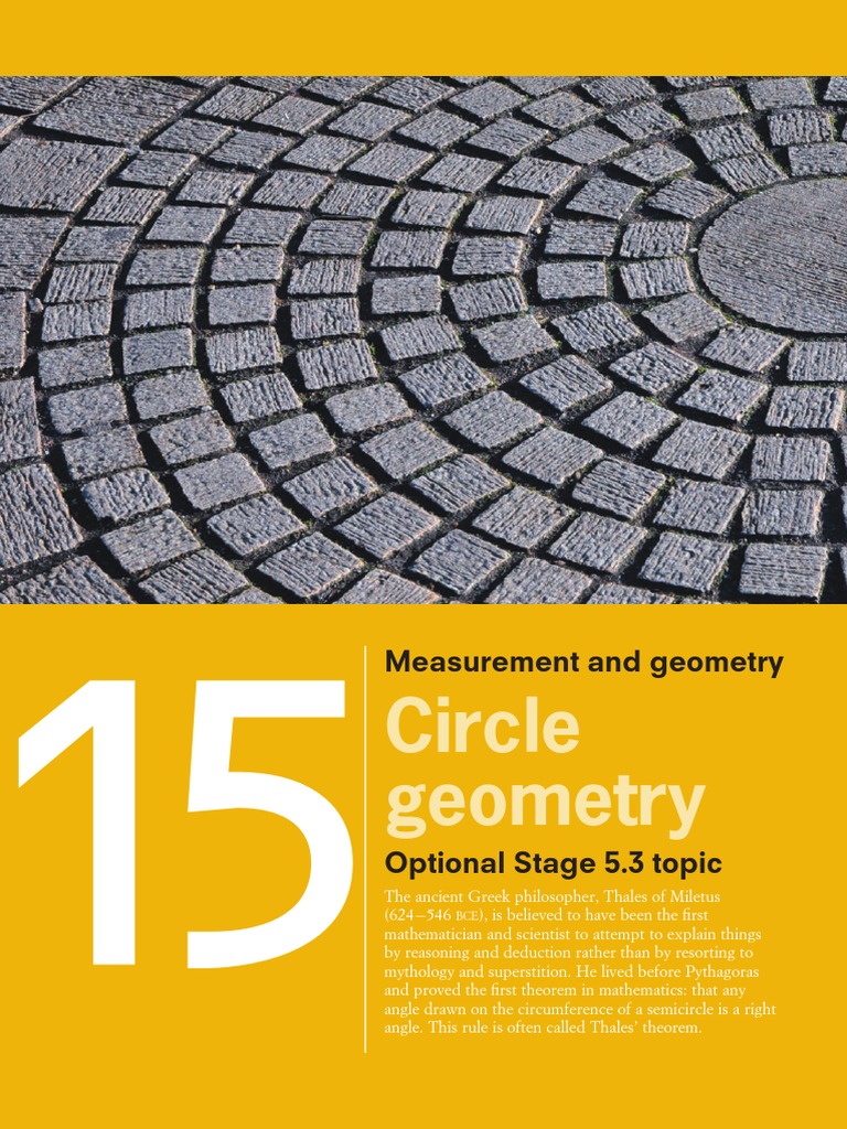 Chapter 15 Circle Geometry | PDF | Circle | Perpendicular