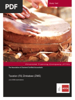 ACCA Taxation - Zimbabwe (ZWE) Revision Kit 2022 by T T Herbert | PDF ...