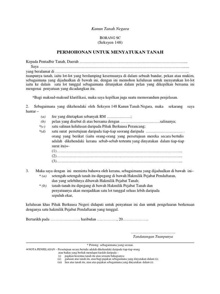 BORANG 9C Sek.148 | PDF