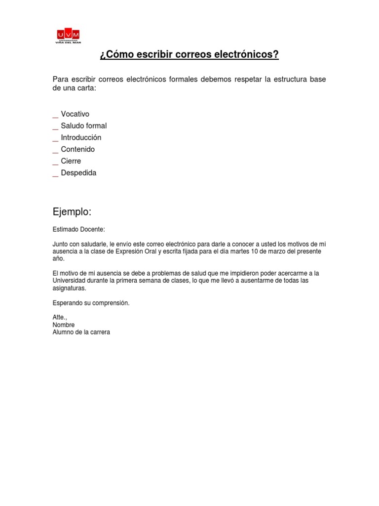 Clase 1 Cómo Escribir Correos Electrónicos | PDF