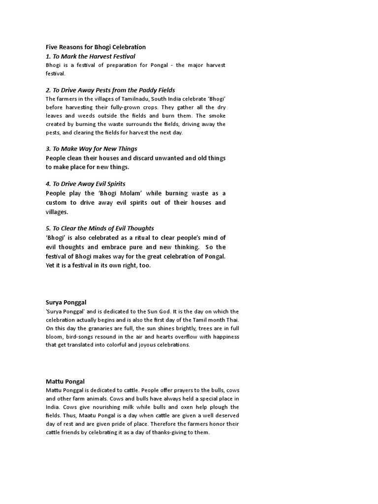 Five Reasons For Celebration | PDF