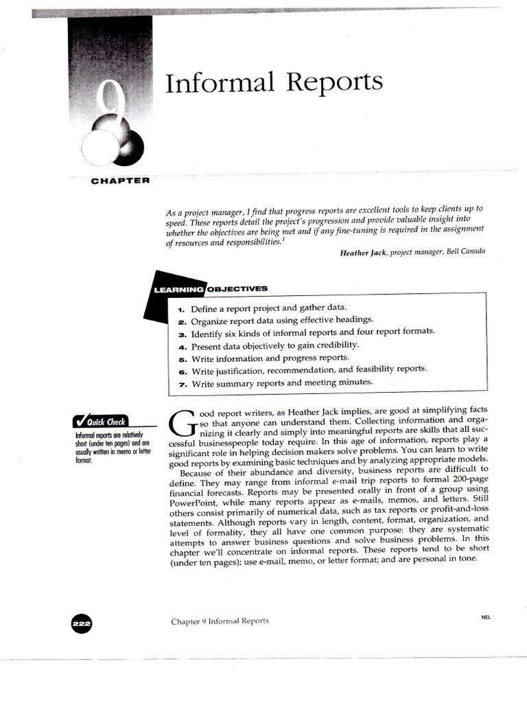 Informal Report Writing Guide | PDF | Typefaces | Writing