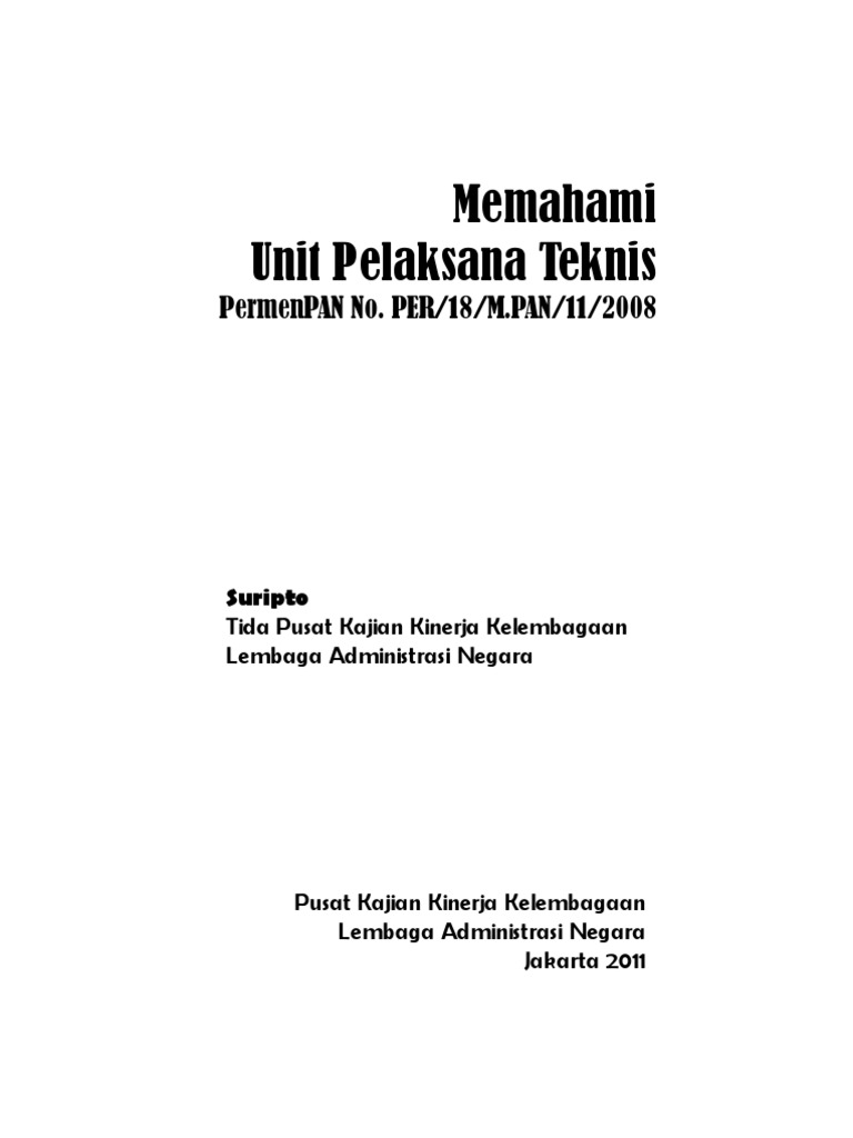 Memahami Upt PDF | PDF