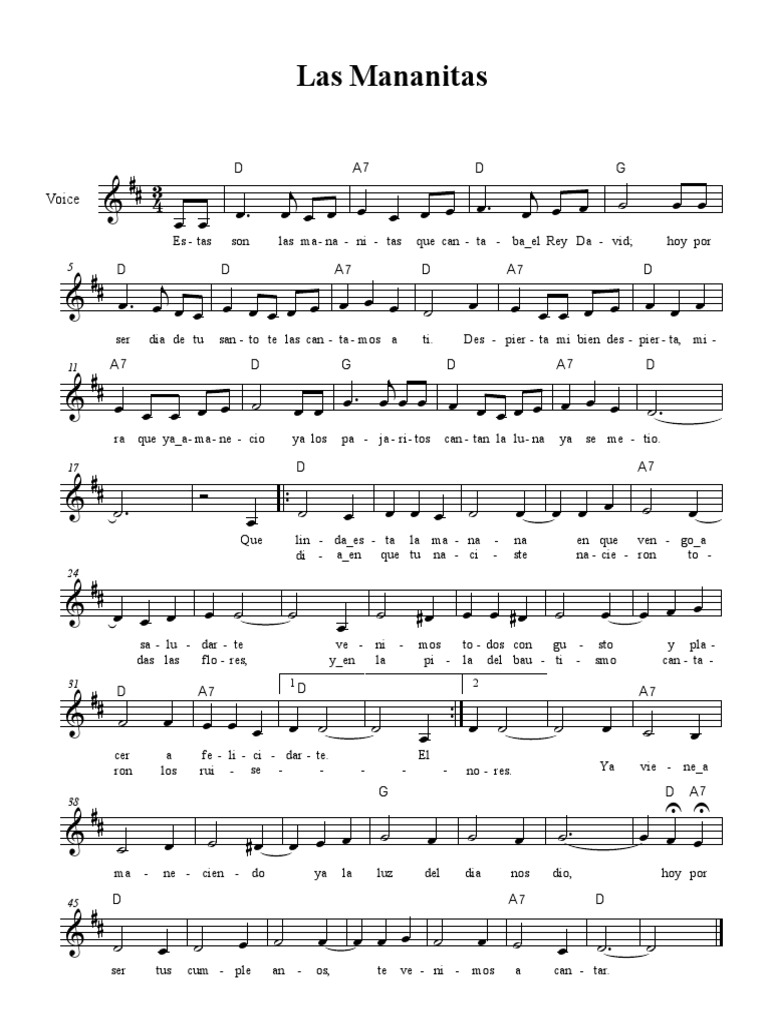 Las Mananitas | PDF