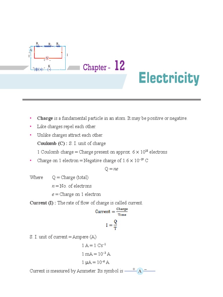 Electricity | PDF | Electrical Resistance And Conductance | Series And ...