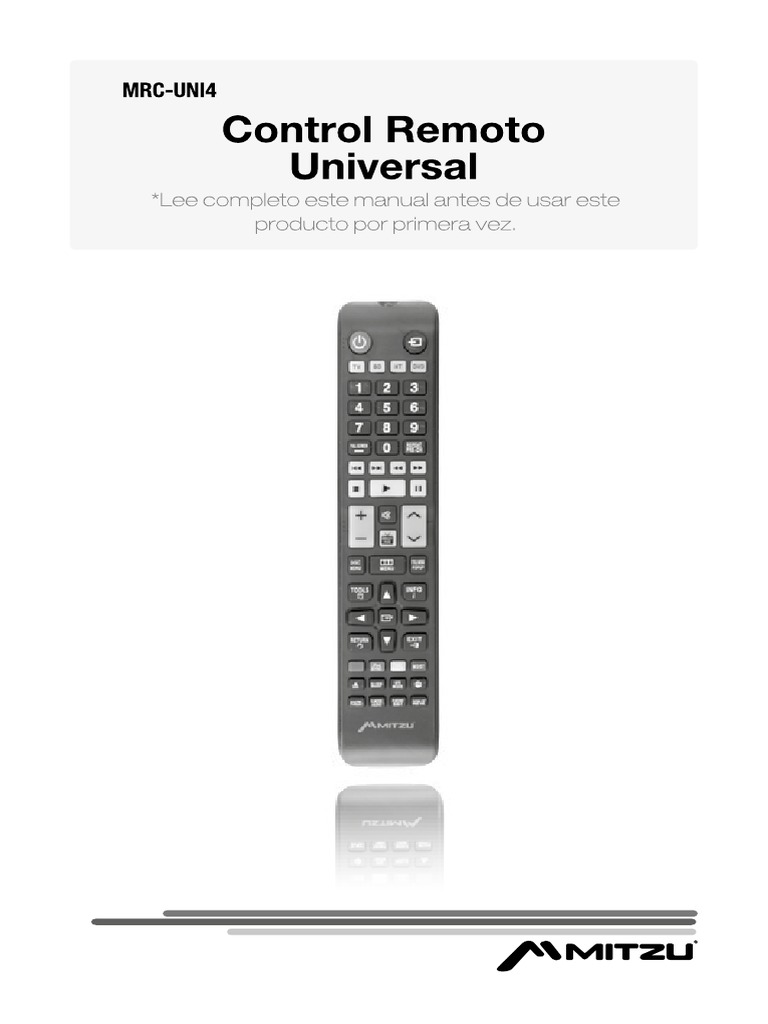 MRC Uni4 Manual | PDF | Electrónica de consumo | Industria televisiva