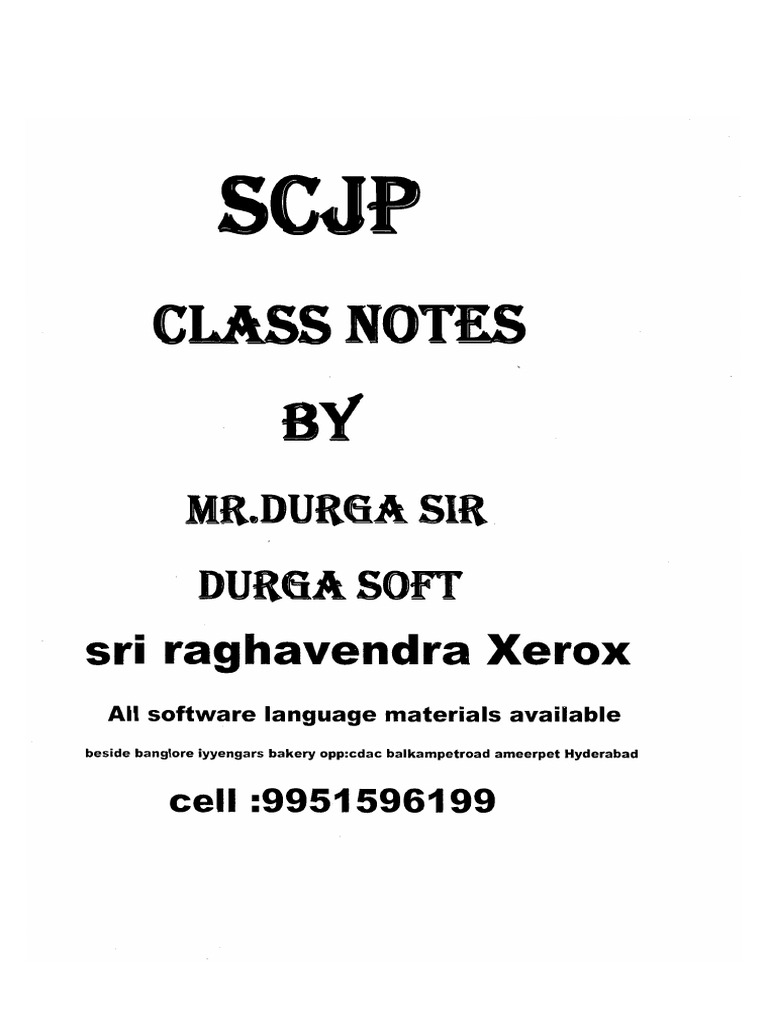 New Durga Soft SCJP | PDF