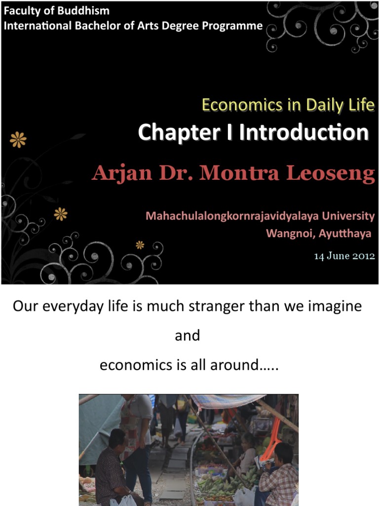 Chapter I: Introduction to Economics in Daily Life | Macroeconomics ...