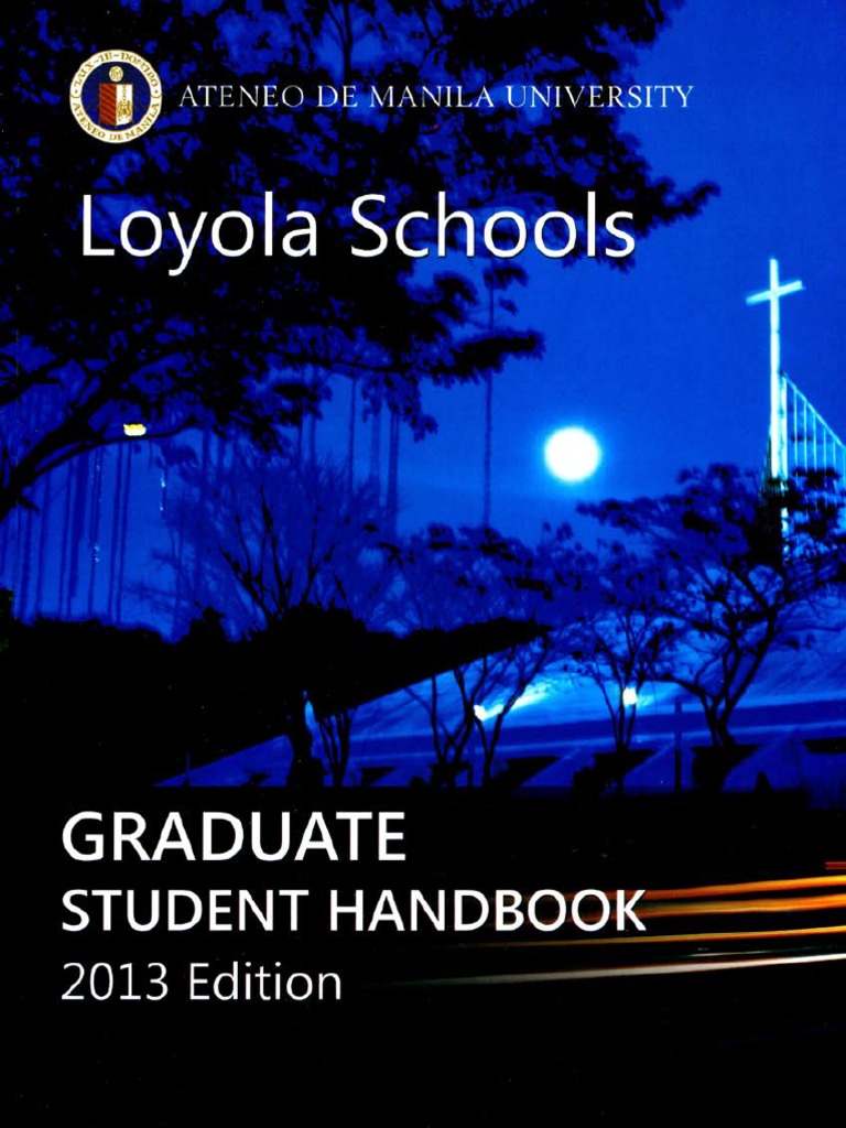 ADMU Graduate Student Handbook 2013.pdf | Master Of Arts | Doctor Of ...
