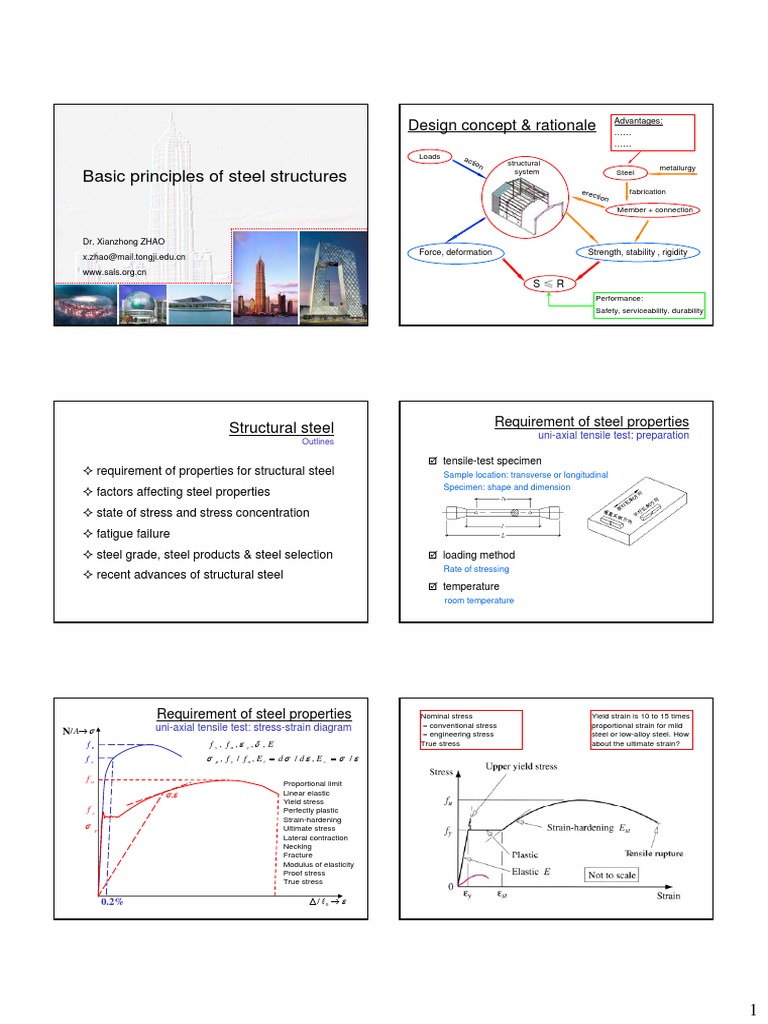 Basic Principles of Steel Structures: Design Concept & Rationale | PDF