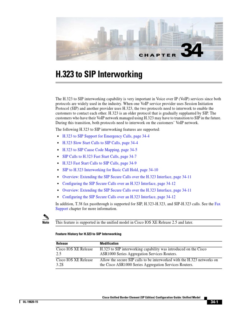 Sip h323 Interworking | PDF | Session Initiation Protocol | Voice Over Ip