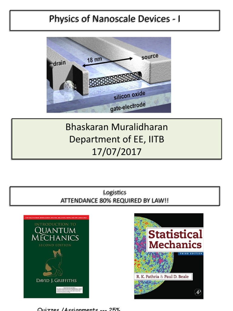 Physics of Nanoscale Devices - I Physics of Nanoscale Devices - I | PDF