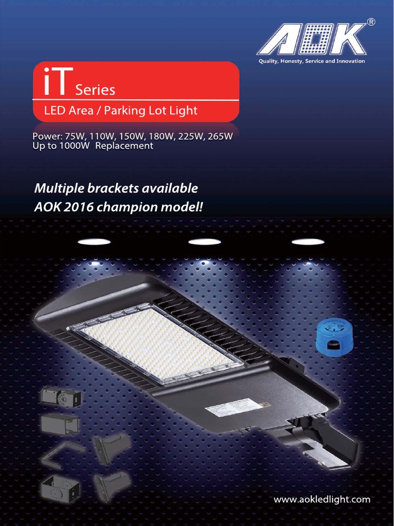 AOK IT Series LED Street Light Datasheet | PDF