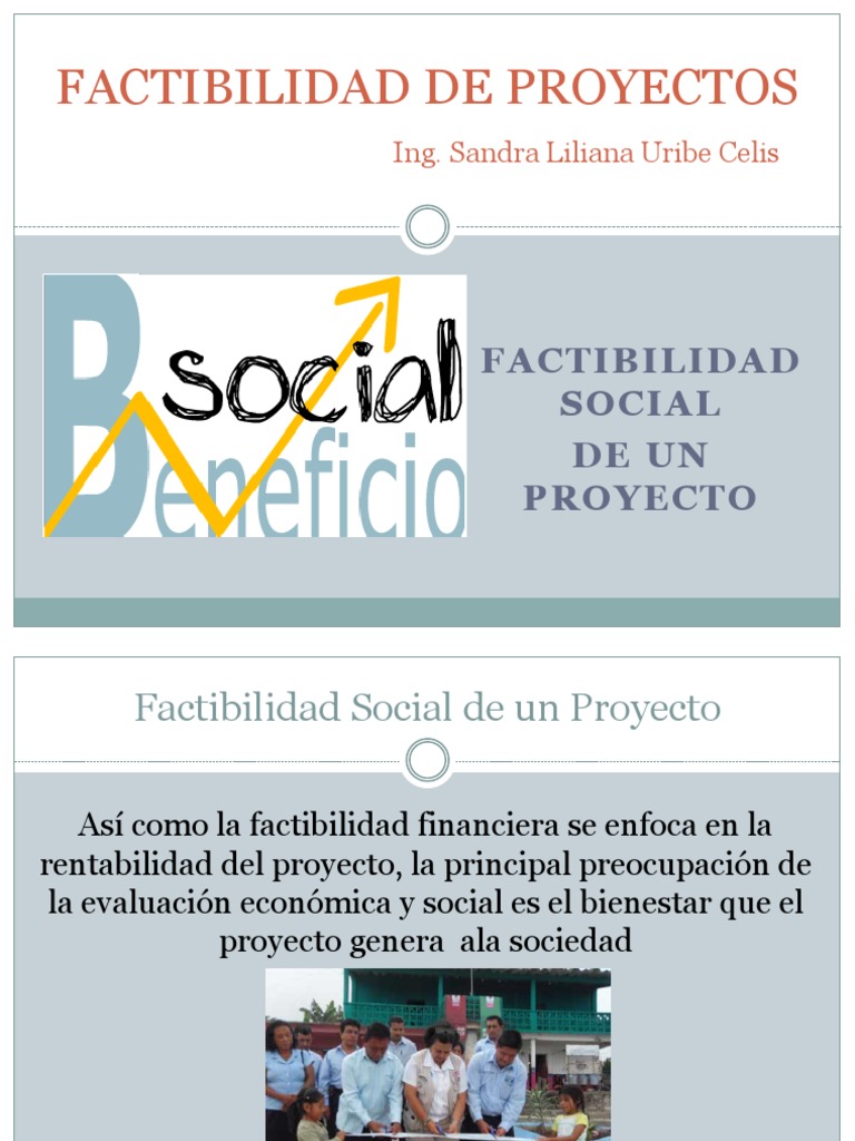 14. Factibilidad- Factibilidad Social | Beneficio (economía) | Bienestar