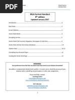 MLA Cheat Sheet: Some of The Basic Rules and Guidelines | PDF ...
