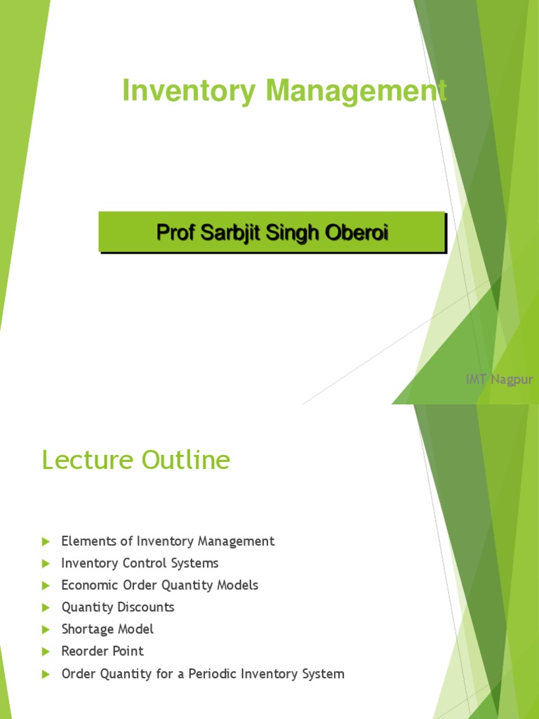 Understanding Inventory Management | PDF | Inventory | Demand