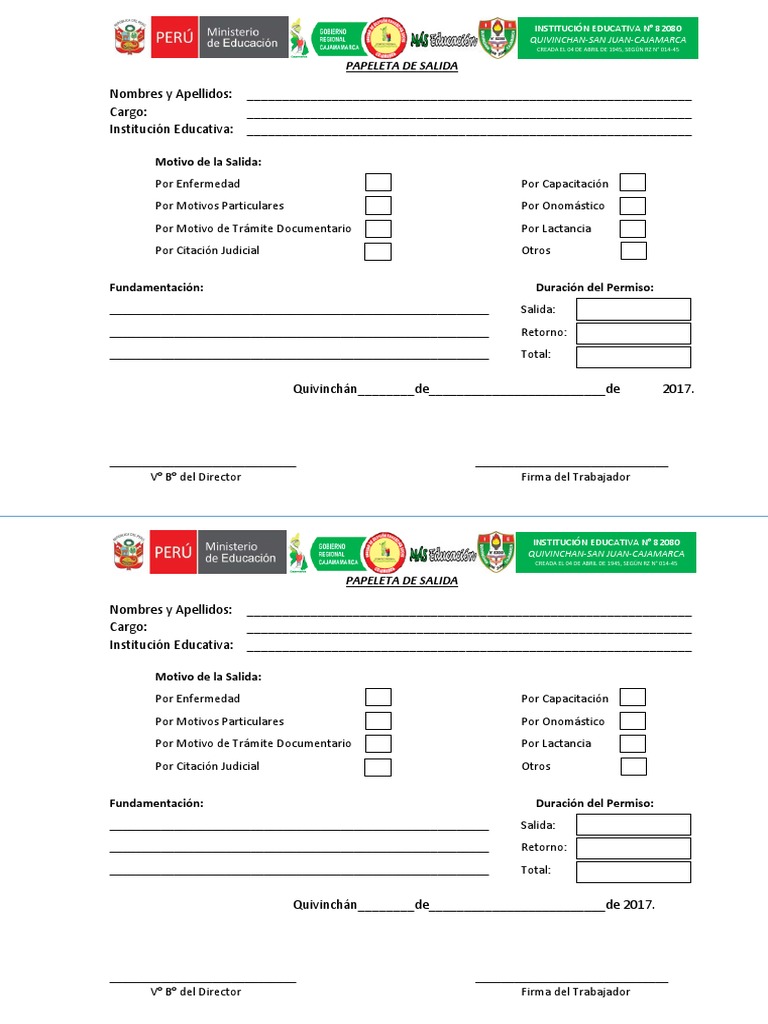PAPELETA DE SALIDA.pdf | Bienestar