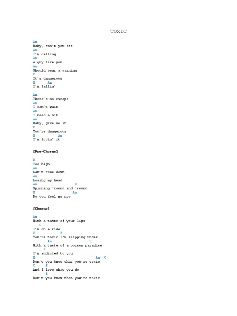 Toxic Chords | PDF