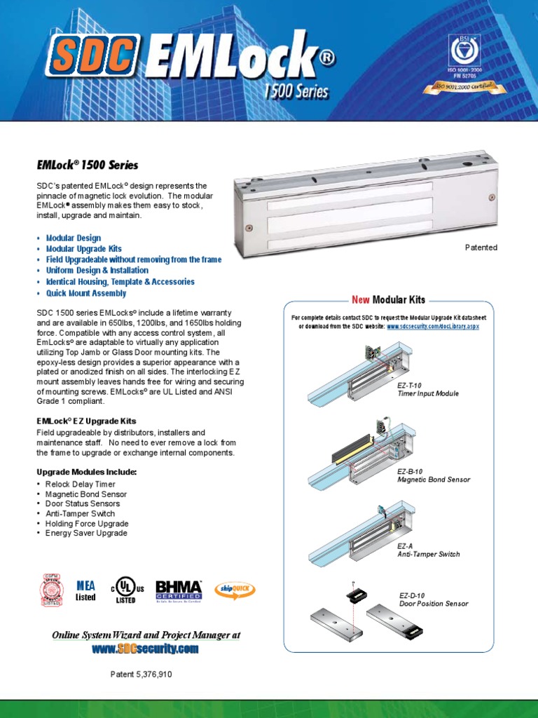 EMLocks DataSheet | PDF | Switch | Electrical Connector