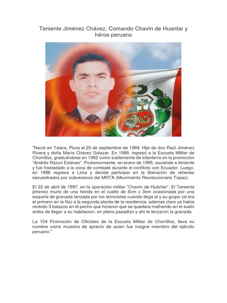 Teniente Jiménez Chávez | PDF | Historia
