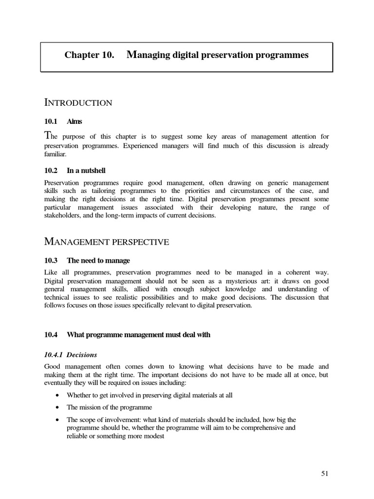 Digital Preservation Management Strategies | PDF