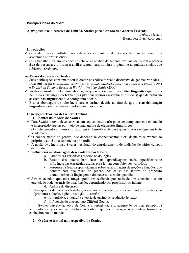 Modelo de Handout | Discurso | Antropologia