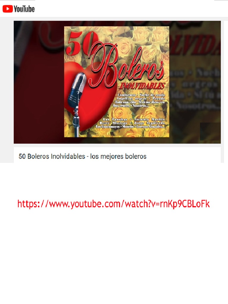 50 Boleros Inolvidables | PDF