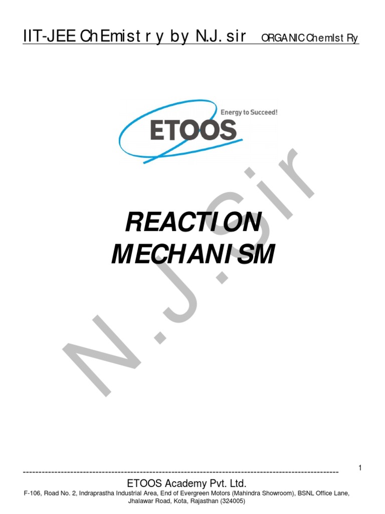 Reaction Mechanism PDF | PDF | Chemical Elements | Molecules