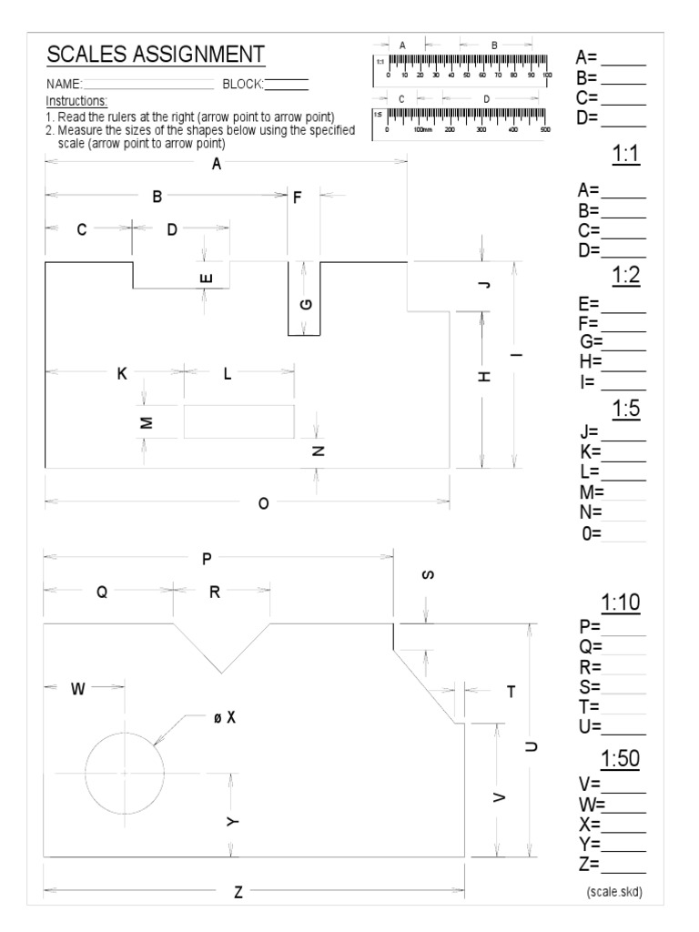 Scales Assignment: A F D B C | PDF | Teaching Mathematics