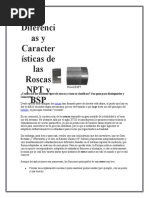 Tabla de Roscas BSP | PDF | Tecnología