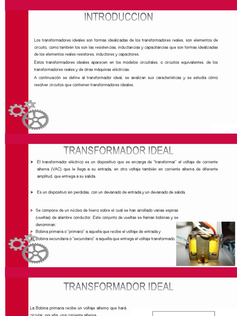 1.6 Transformador Ideal | PDF | Transformador | Inductor
