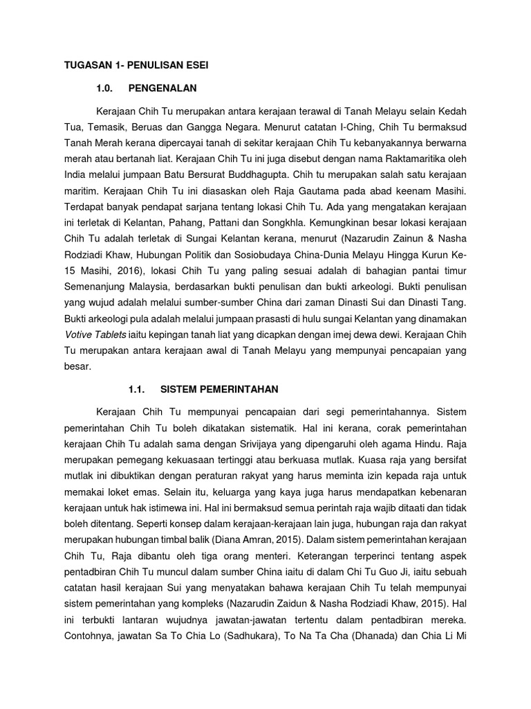Kerajaan Chih Tu | PDF