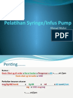 Rumus Pemberian Obat Farmabes Dengan Syring Pump | PDF