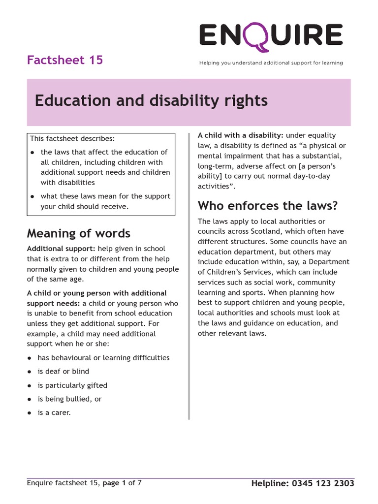 Education and Disability Rights | PDF | Disability | Accessibility