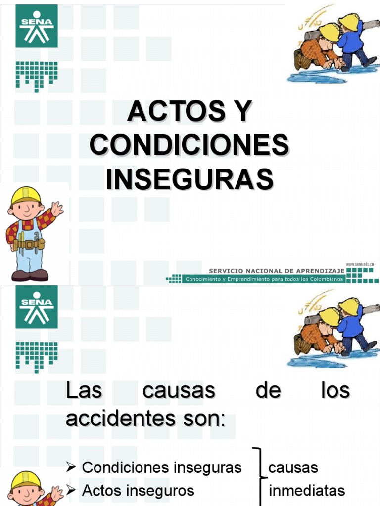 ACTOS Y CONDICIONES SUB ESTANDAR.ppt | Tecnología | Ingeniería