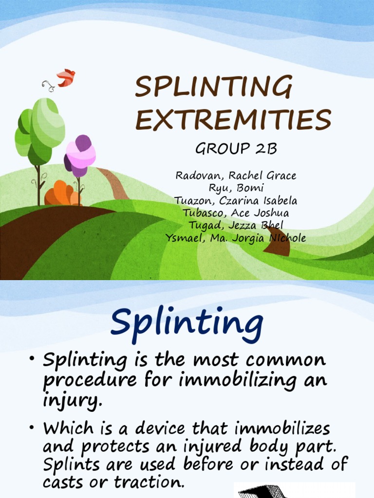 Splinting | PDF | Arm | Elbow