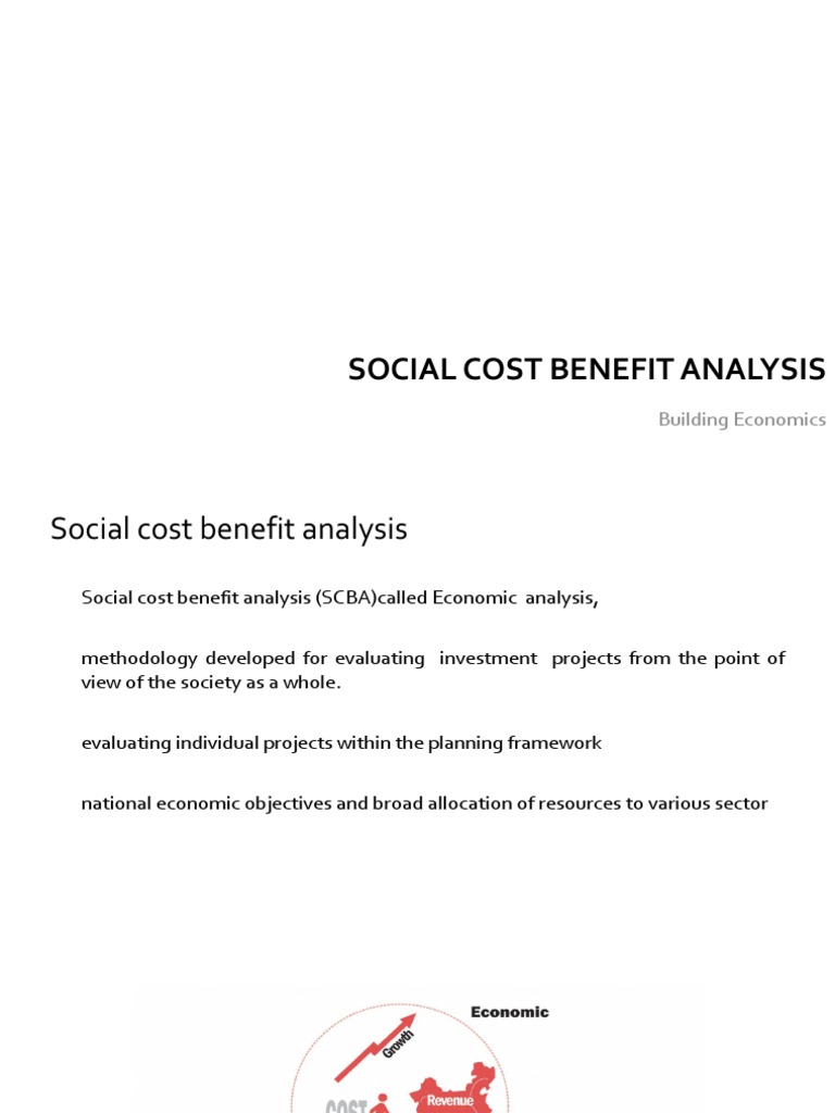 Social Cost Benefit Analysis | PDF | Cost–Benefit Analysis | Welfare