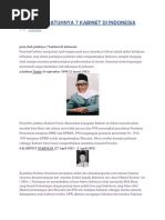 7 Kabinet Dan Program Kerjanya | PDF